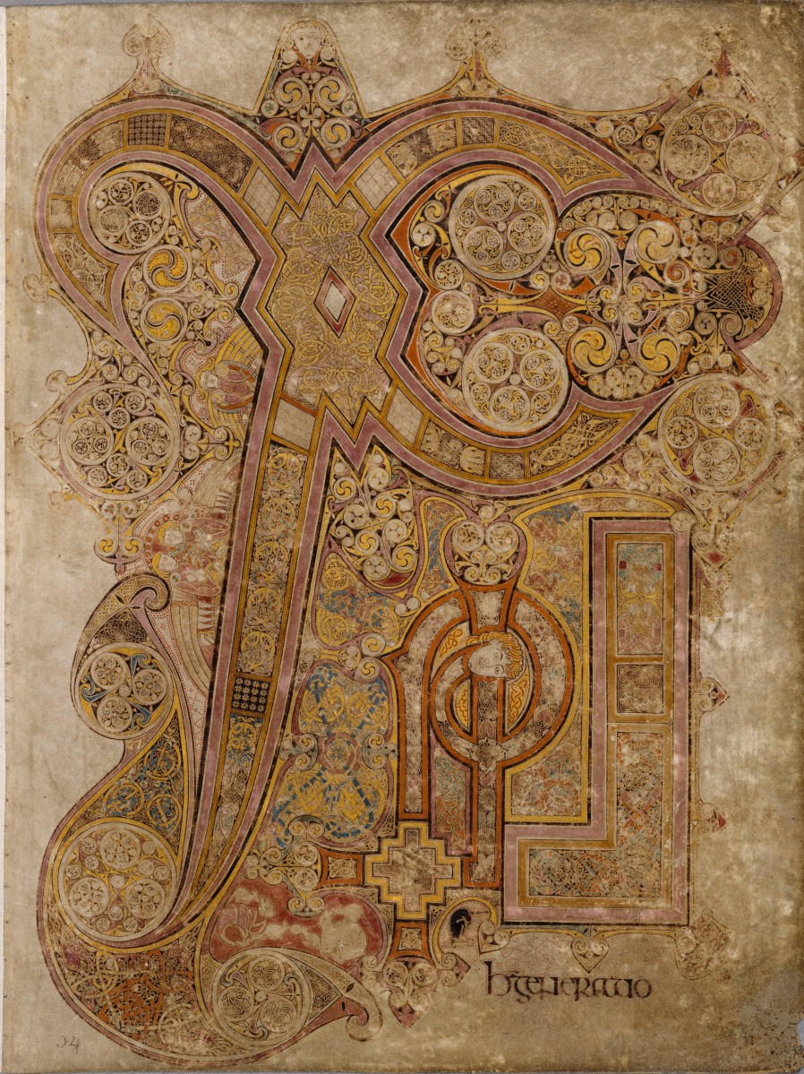 Symbolism in the Book of Kells: the Chi Rho page | Visit Trinity