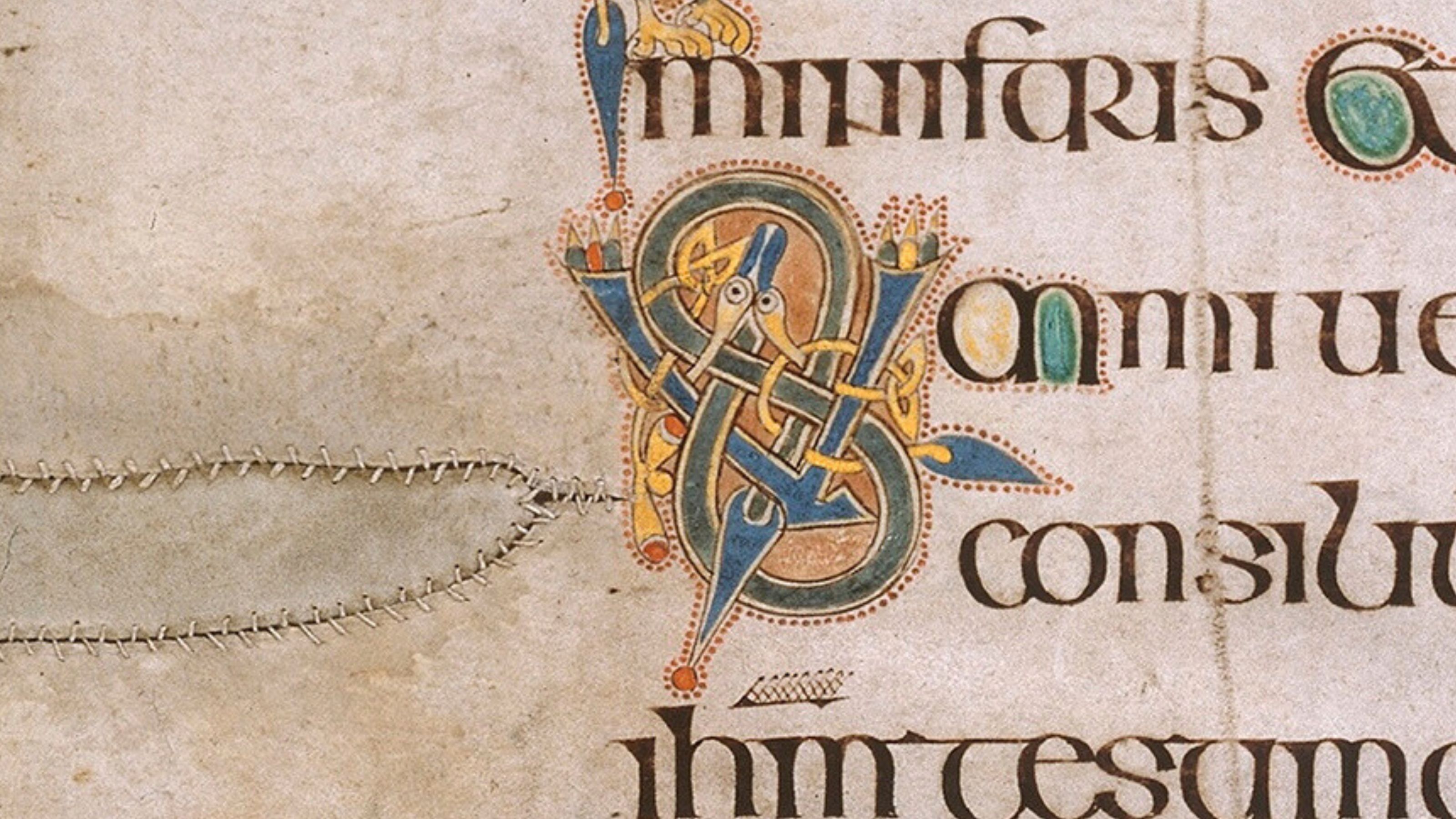 Folios 178v - 179r, Gospel of Mark | Book of Kells